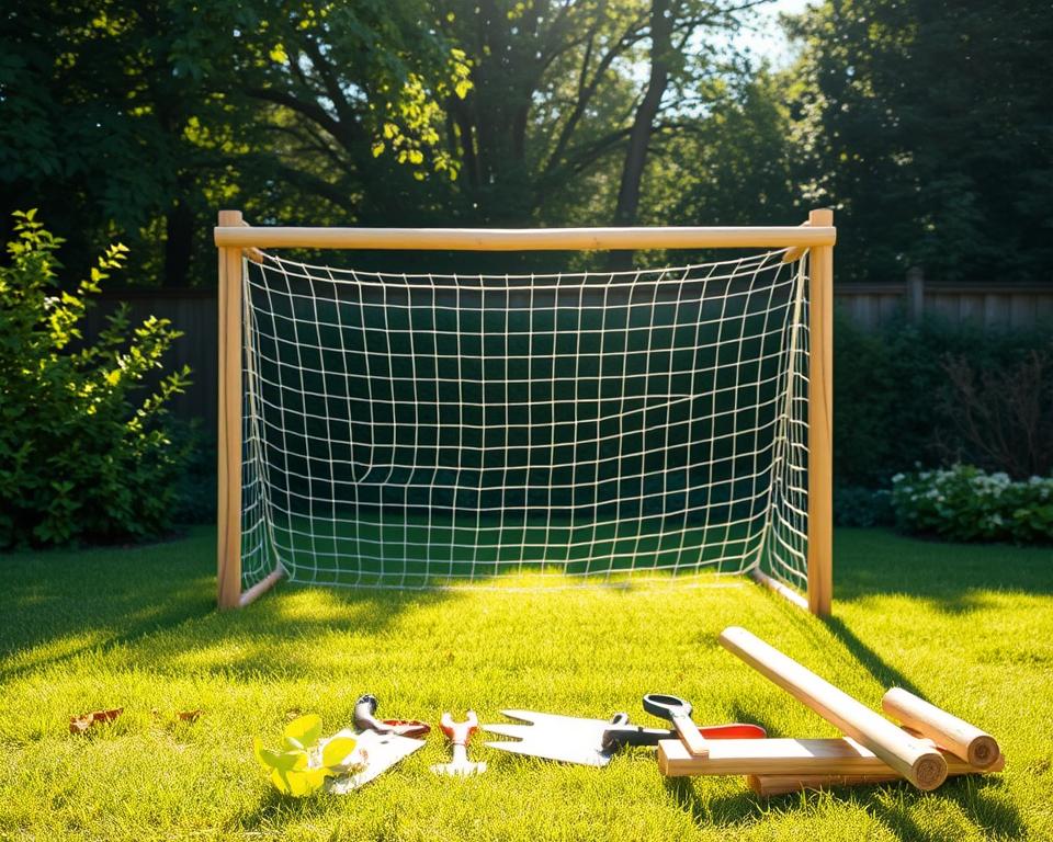 Torwand für den Garten selber bauen - DIY Anleitung Gartenhaus-Blog